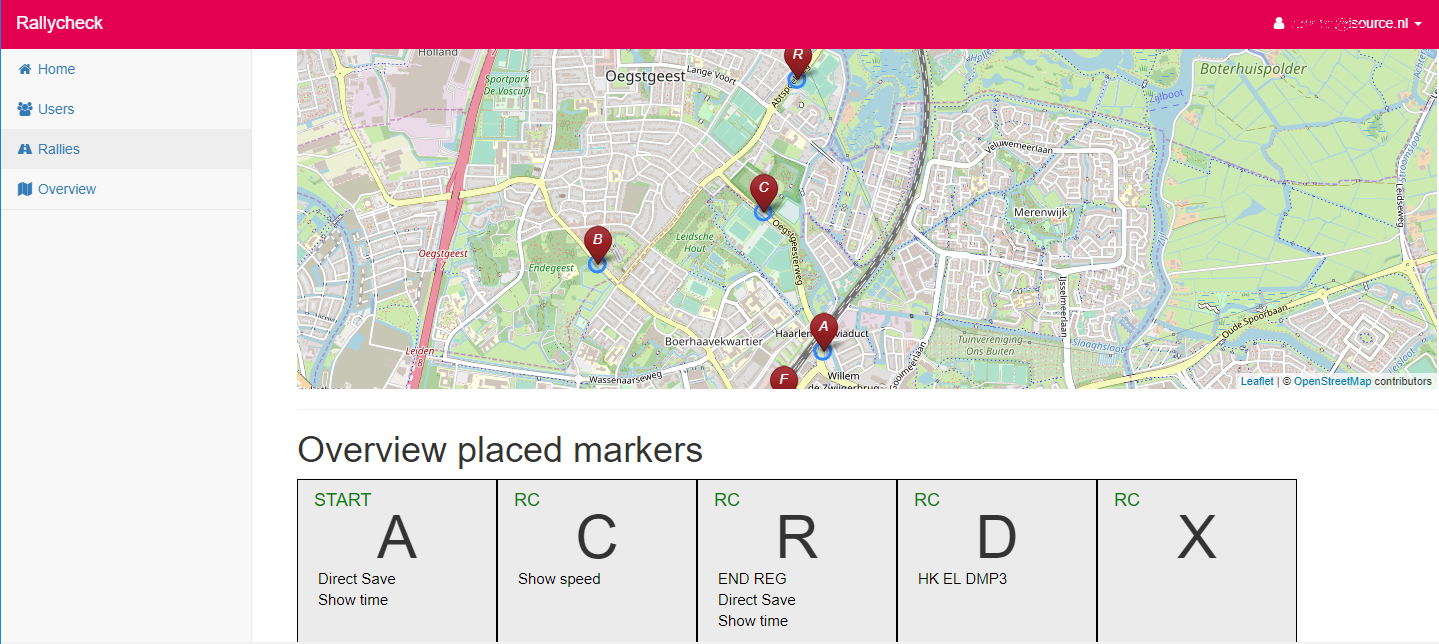 Handleiding voor Organisatoren van een algemene rally – Rallycheck